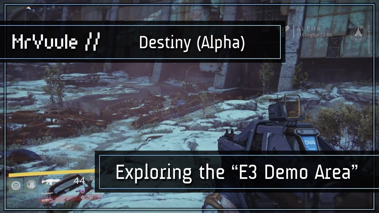 Destiny (Alpha) - Exploring the "E3 Gameplay Reveal" Area - YouTube