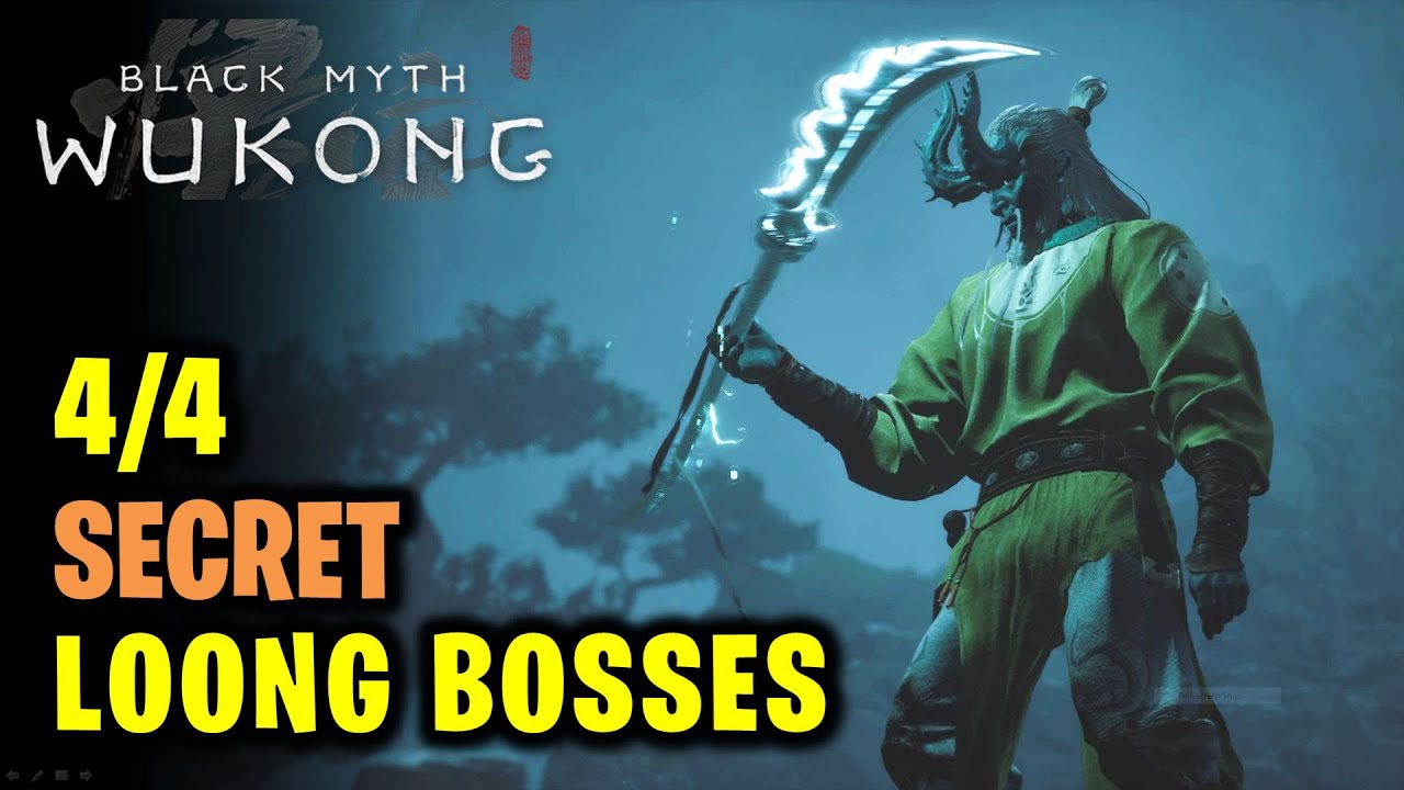 All 4 Secret Loong Dragon Boss Locations | Black Myth Wukong - YouTube