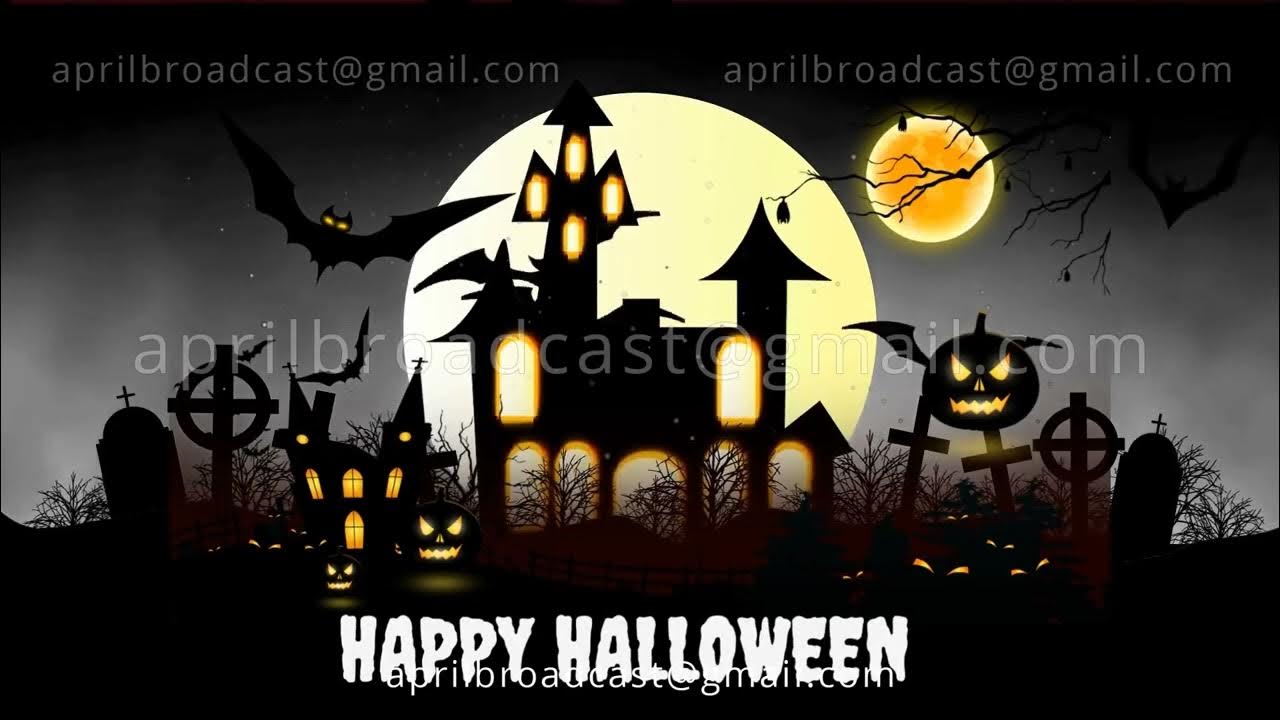 Halloween Set 29 - Virtual Green Screen Background Loop - YouTube