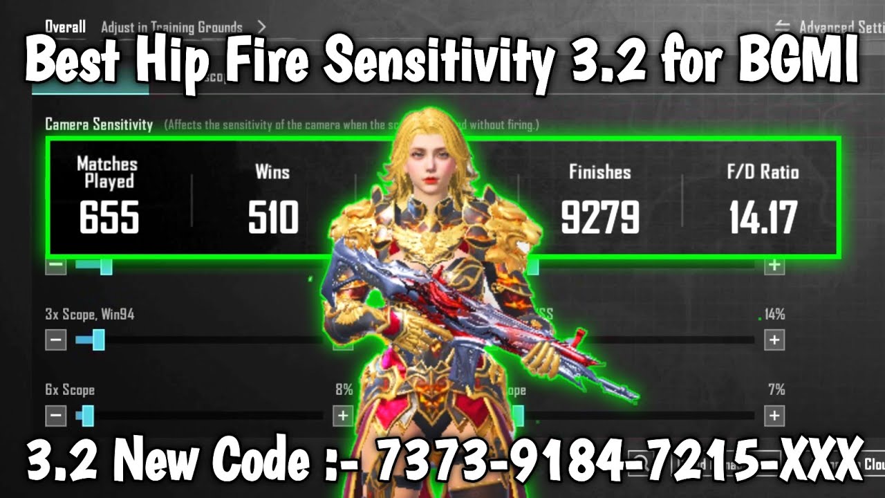 Best Hip Fire Sensitivity 3.2 for BGMI | Best Way to Improve Your Hip ...
