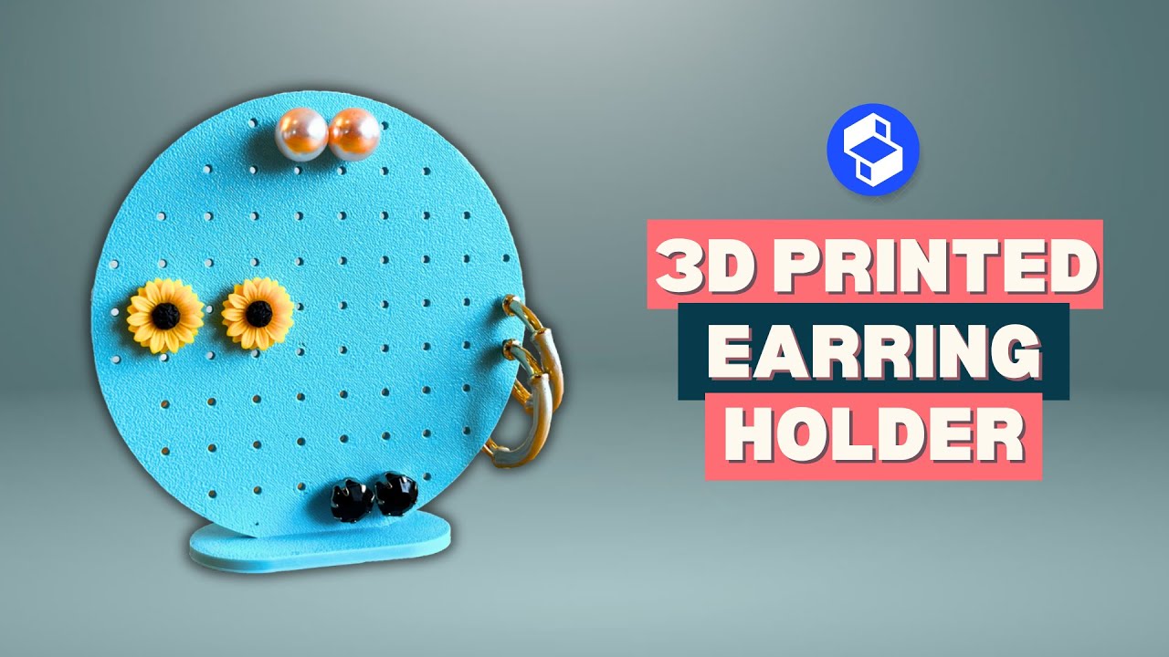 Design with me: 3D Printed Earring Holder | Shapr3D - YouTube