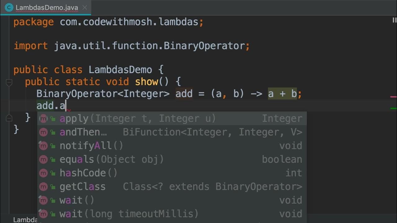 176 The Binaryoperator Interface Youtube