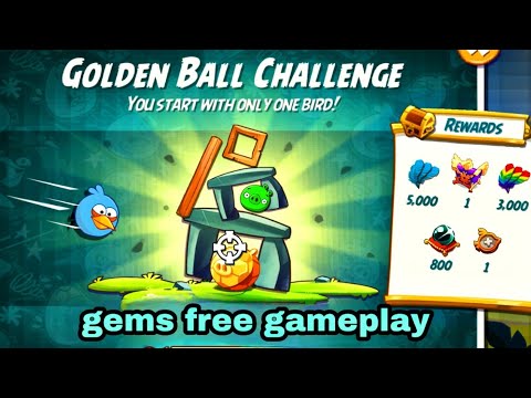 Angry birds 2 the golden ball challenge with blues 19 Jan 2026 gems free#ab2 golden challenge today