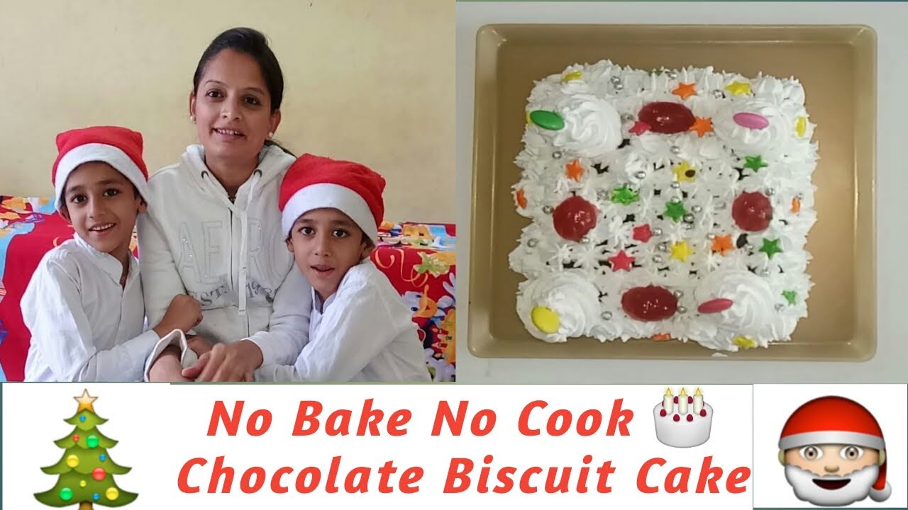 Cooking without fire recipe. No Bake No Cook Biscuit Cake! No Flame ...