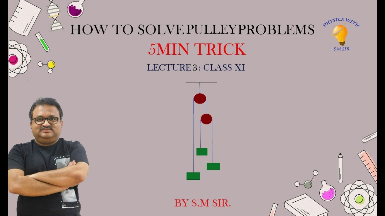 Pulley Tricks | How To Solve Pulley Problems 03 | Pulley System | Laws ...