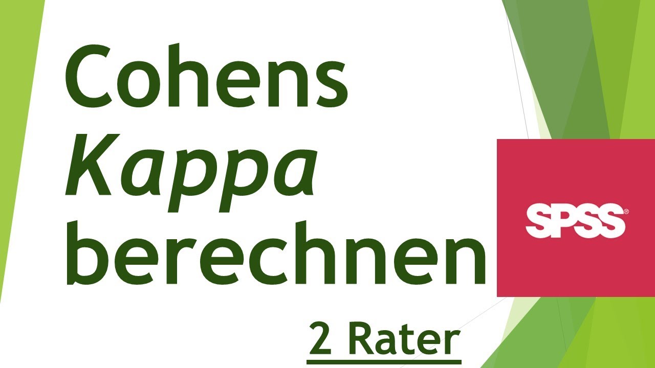 Cohens Kappa in SPSS berechnen - Daten analysieren in SPSS (70) - YouTube