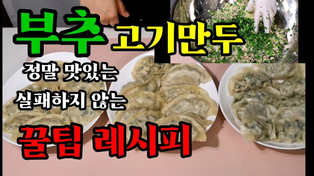 청양고추를 넣어 느끼하지 않고 칼칼한 부추 고기만두 너무나 맛있네 고기육즙 기득 최고의 요리비결 만두 레시피 Easy Cook