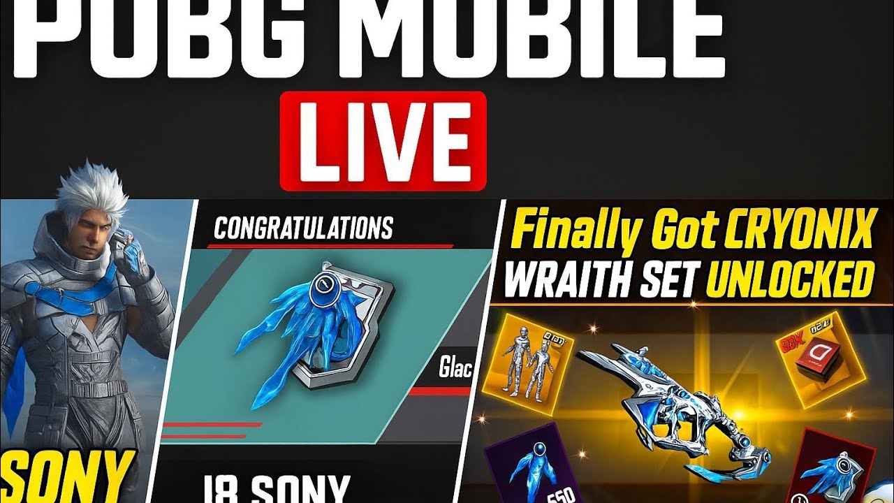 😱NEW CRYONIX WRAITH SET UNLOCKED 🔥 | LEGENDARY LOOK IN PUBG MOBILE ...