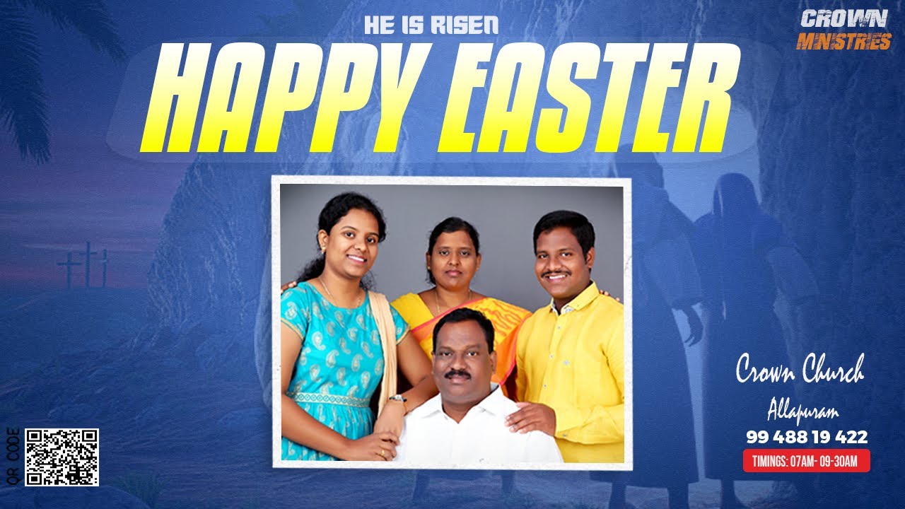 🛑EASTER SERVICE | CROWN CHURCH | GANNAVARAM | Pastor Ramesh Paul - YouTube