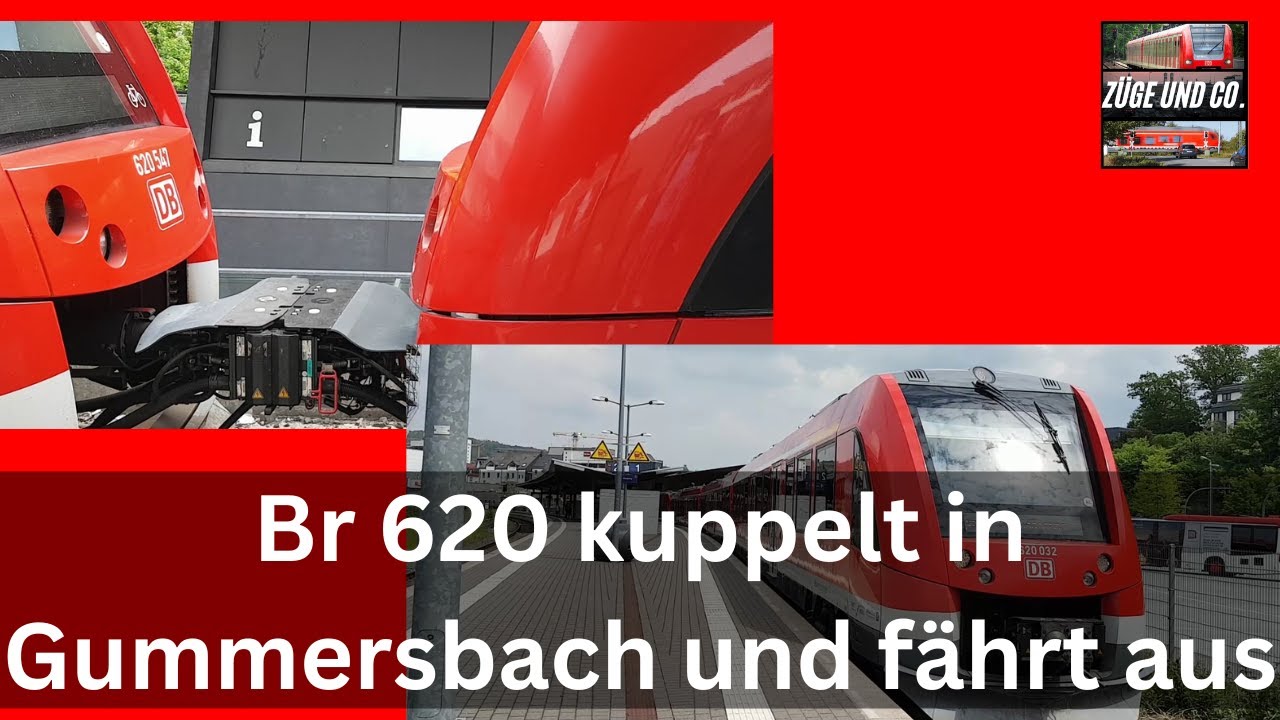 Zwei Br 620 KUPPELN in Gummersbach | Züge & co. - YouTube
