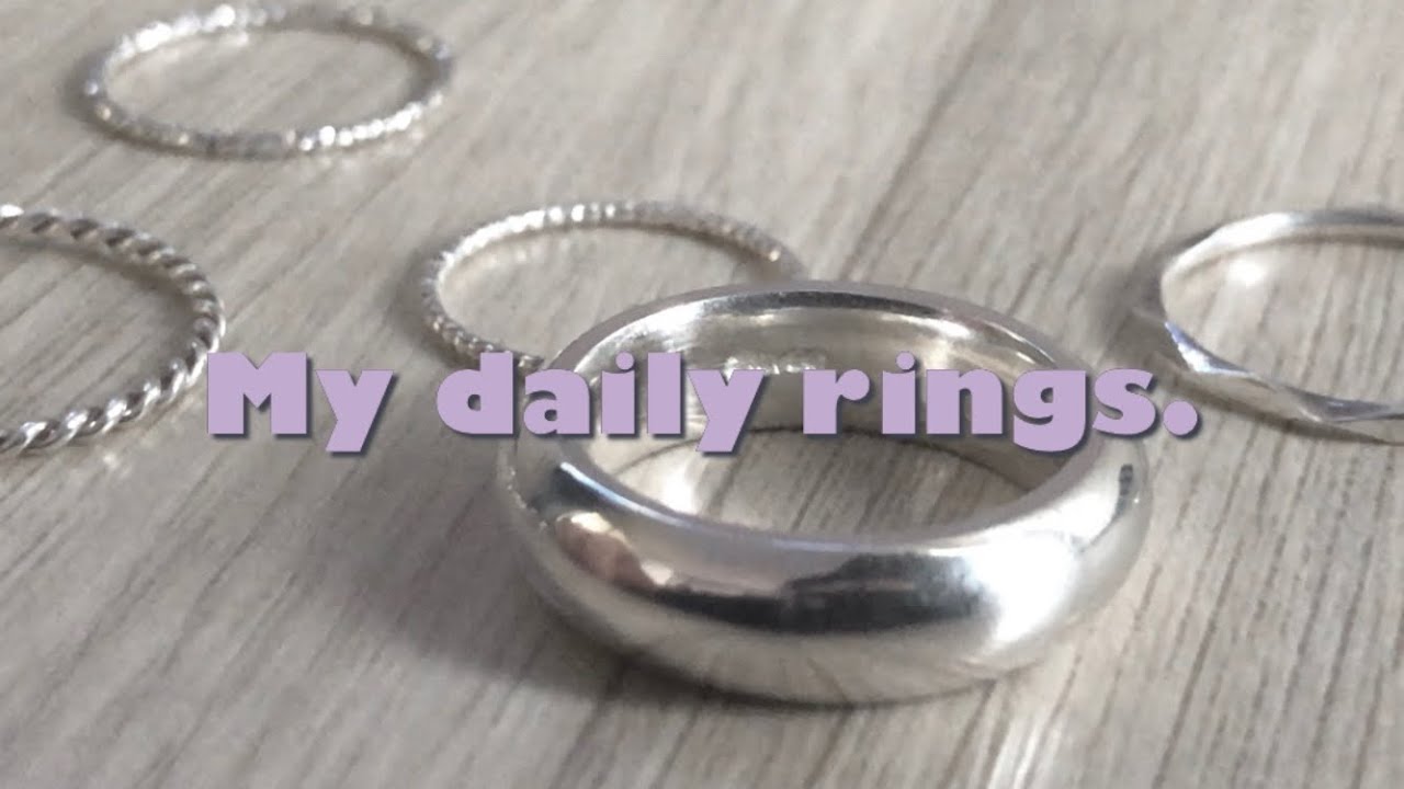 [Daily Accessory Haul] 매일하는반지 , 팔찌, 목걸이 /동대문부자재상가 /화질 1080으로보세요 ! 🤍 ...