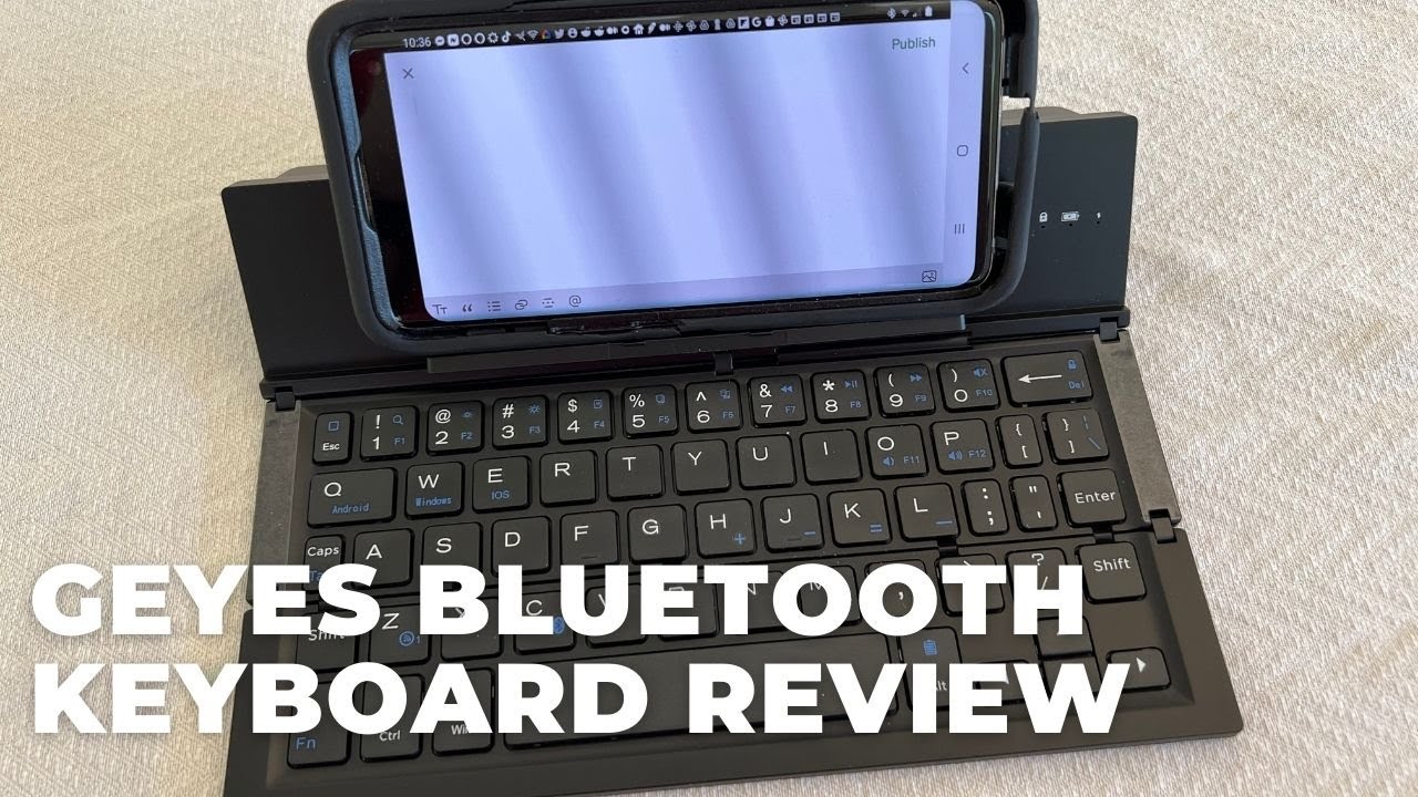 Geyes Bluetooth Keyboard Review - YouTube