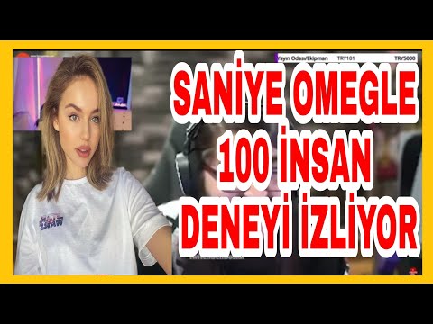 Anna Deniz - Omegle 100 İnsan Deneyi İzliyor (Saniye)