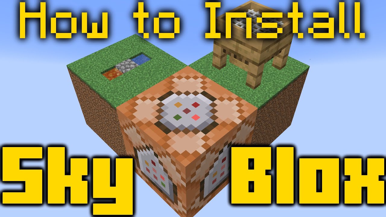 How to install Sky Blox 2.0 in Minecraft - YouTube