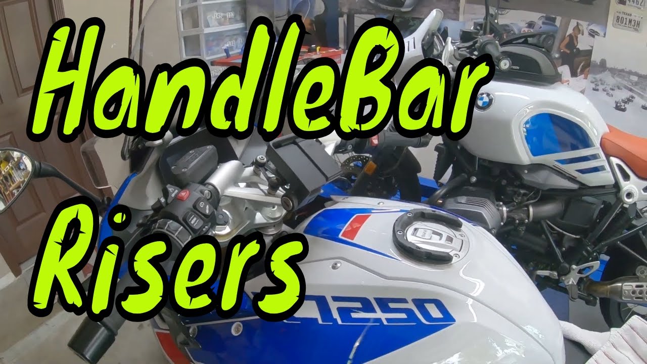 How to install Motorcycle Heli HandleBar Risers on R 1250 RS Sport ...