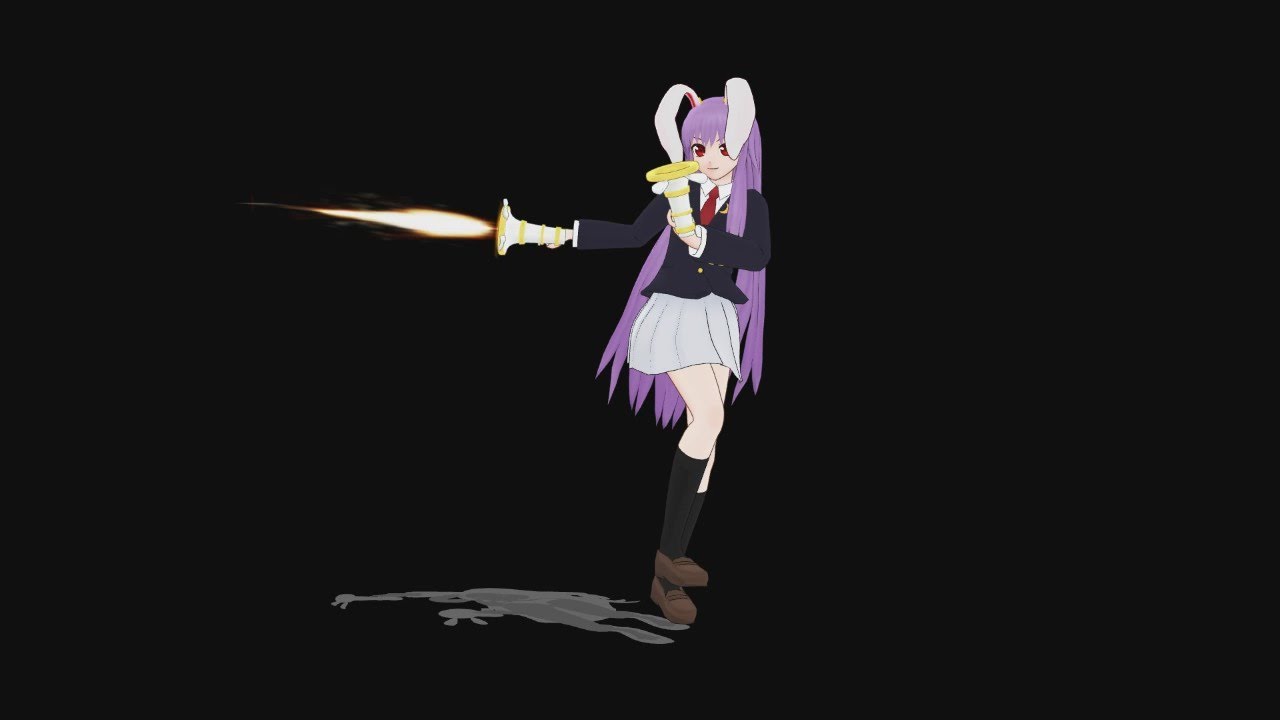 unfinished reisen gun animation test - YouTube