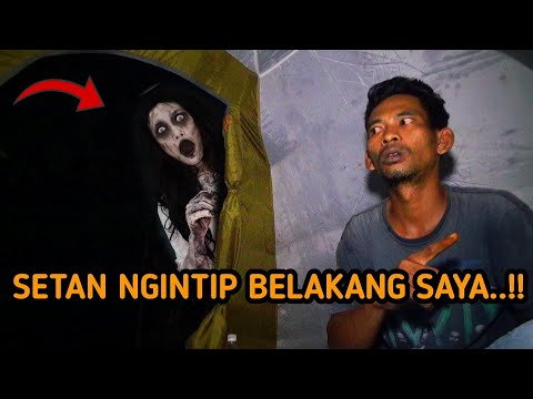 HOROR‼️ADA KEPALA SETAN NGINTIP SAAT NGINAP DI HUTAN BAMBU