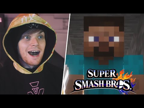 VIK reagiert auf MINECRAFT STEVE (in SMASH BROS. ULTIMATE)!