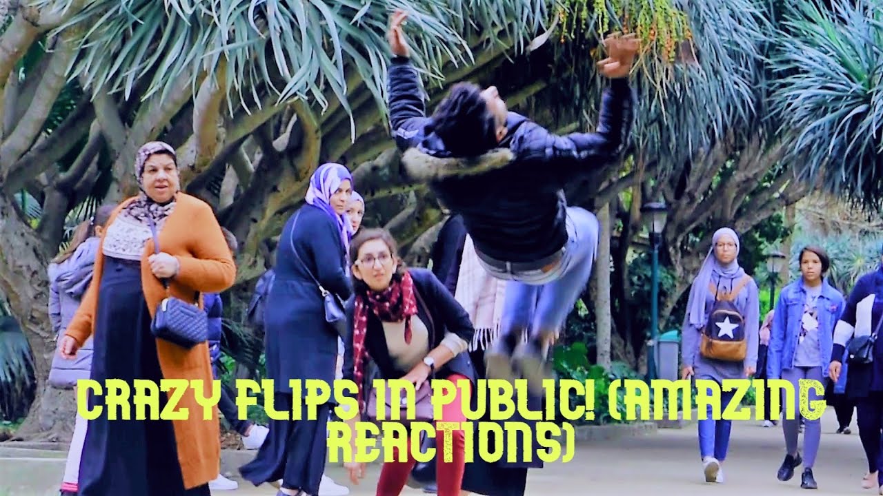CRAZY FLIPS IN PUBLIC! (AMAZING REACTIONS) - YouTube