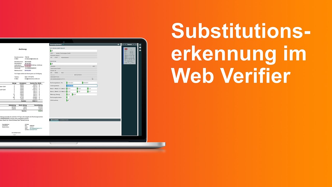 smart FIX: Substitutionserkennung im Web Verifier - YouTube