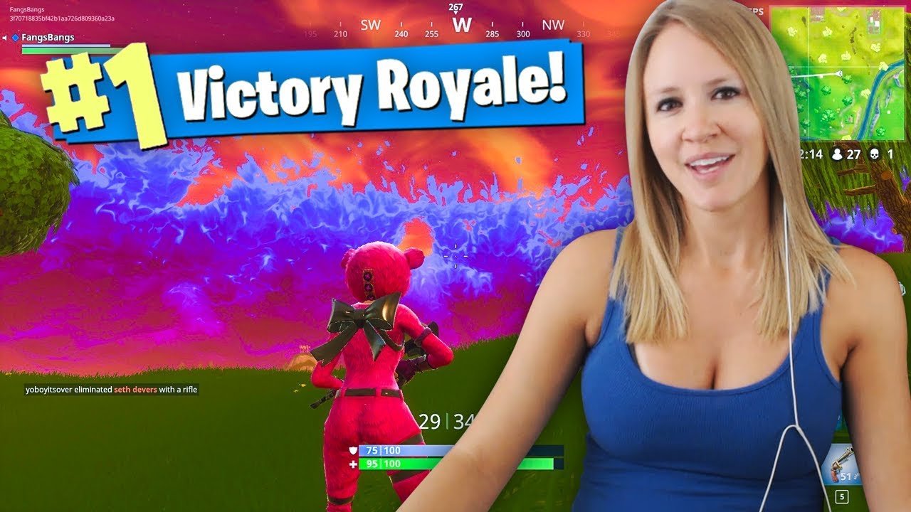 FIRST DUOS WIN!! FORTNITE BATTLE ROYALE w/ A GIRL!! - YouTube