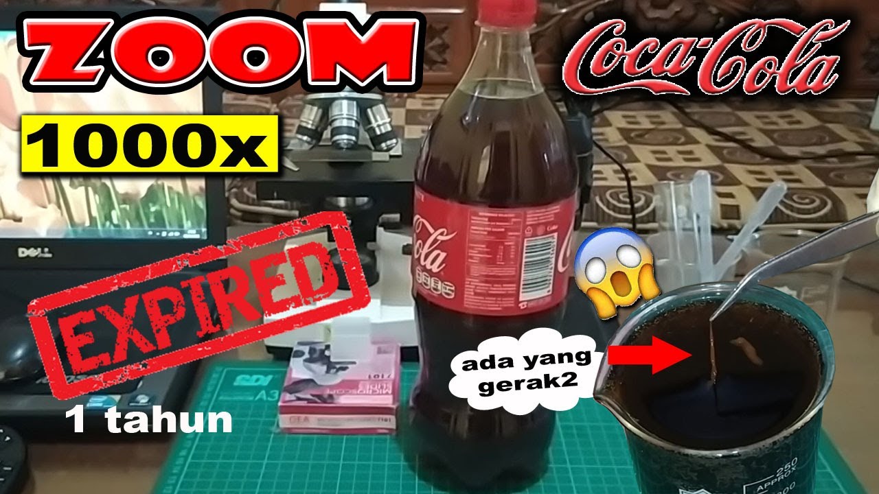 ZOOM 1000X COCA COLA EXPIRED - YouTube