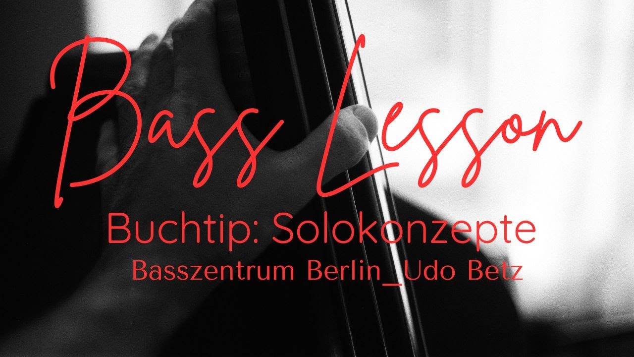 Buchtip: Solokonzepte für Bass_Marc Johnson - YouTube