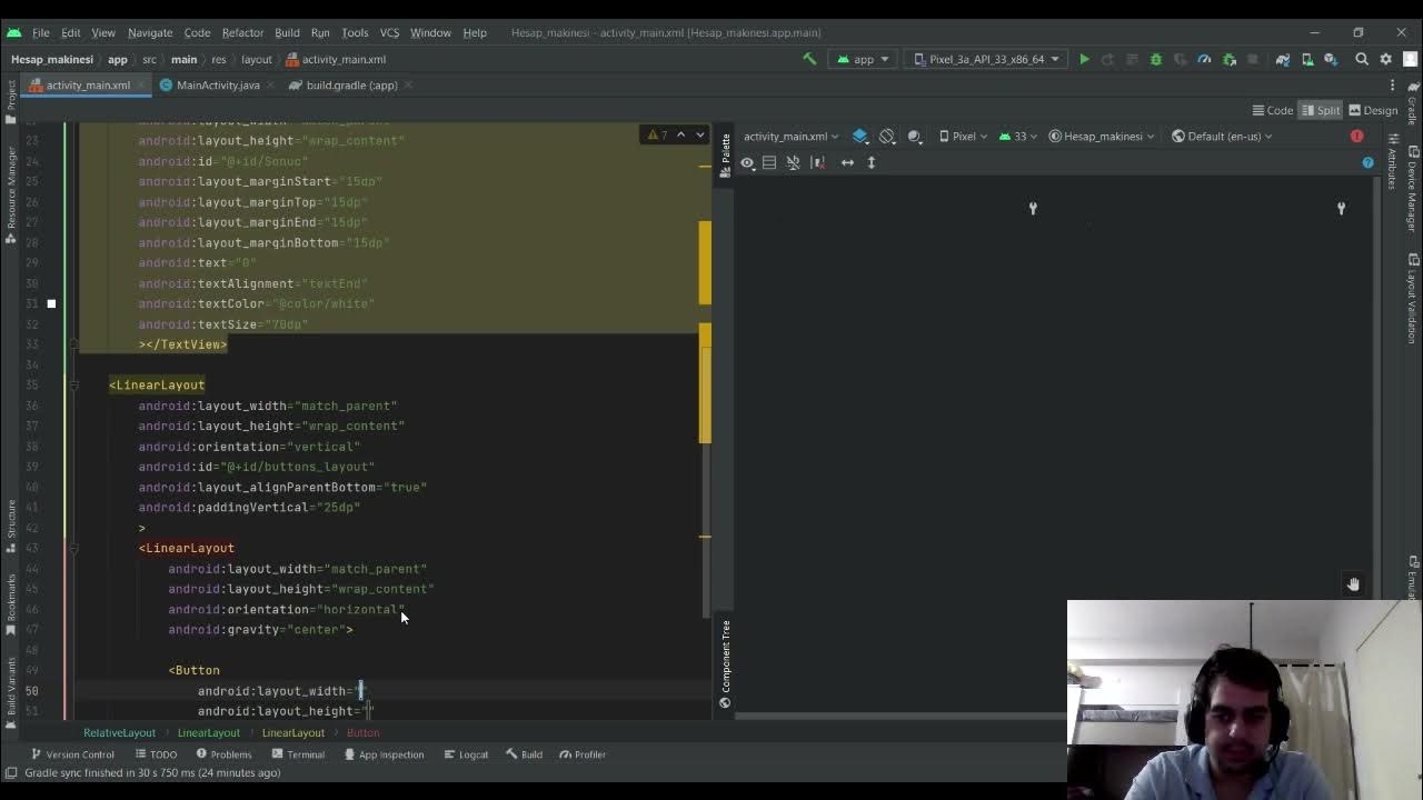 Android Studio ile Basit Hesap MAkinesi (JAVA) - YouTube