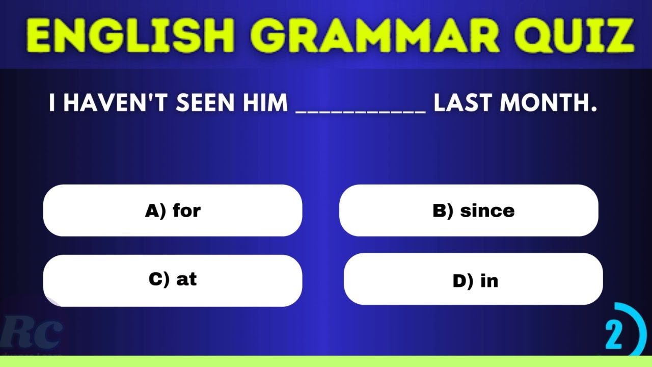 Test your English grammar skills with this challenging quiz - YouTube