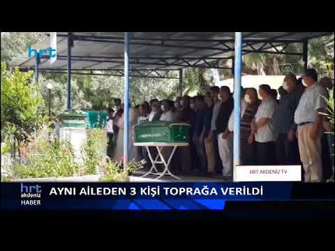 Dörtyol'daki kazada hayatını kaybeden üç kişi toprağa verildi