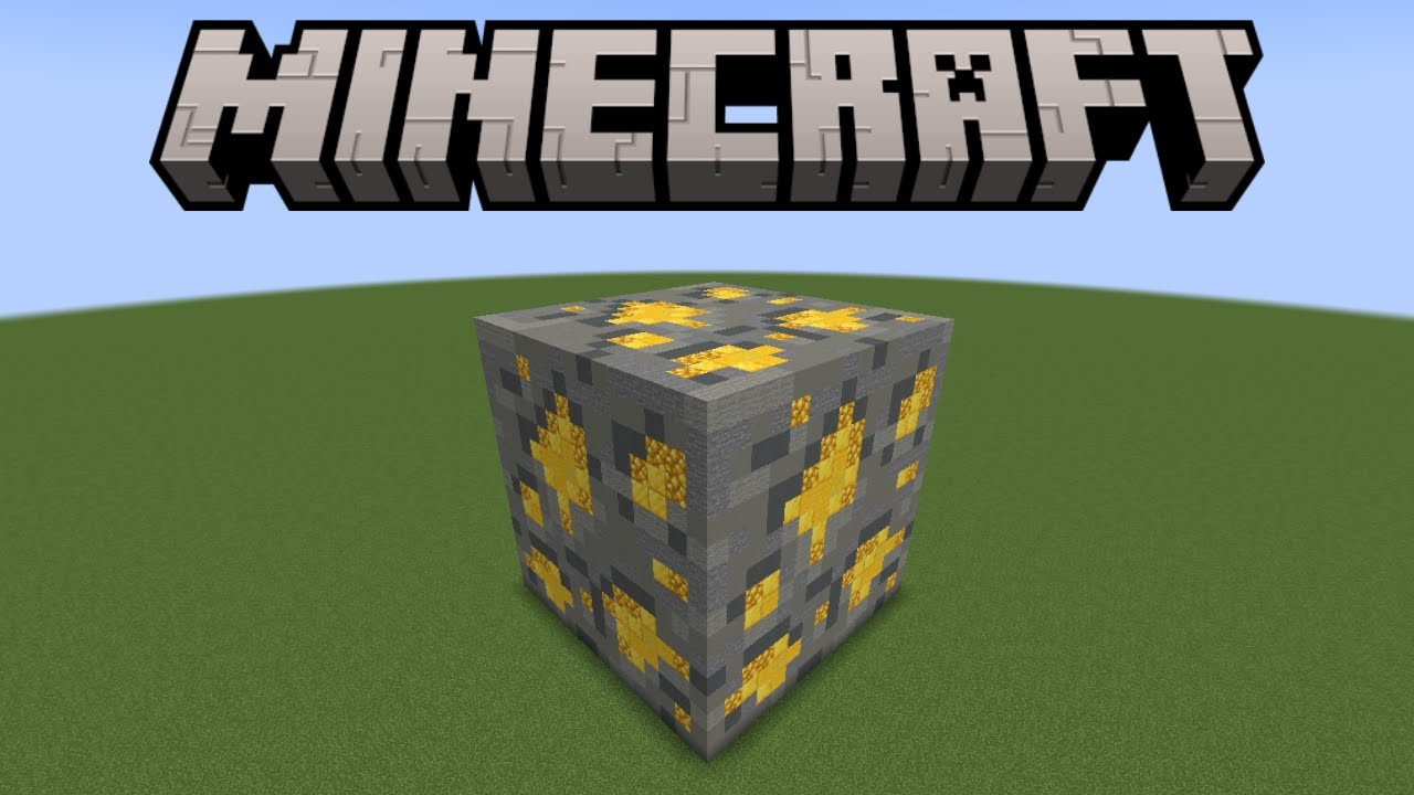 How To Build Giant Gold Ore In Minecraft - YouTube