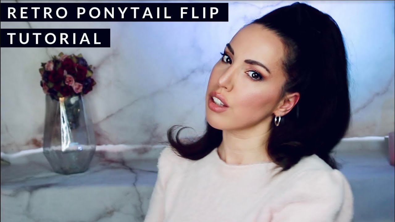 90s Ponytail Tutorial | Retro Ponytail Flip Tutorial | 60's Ponytail ...