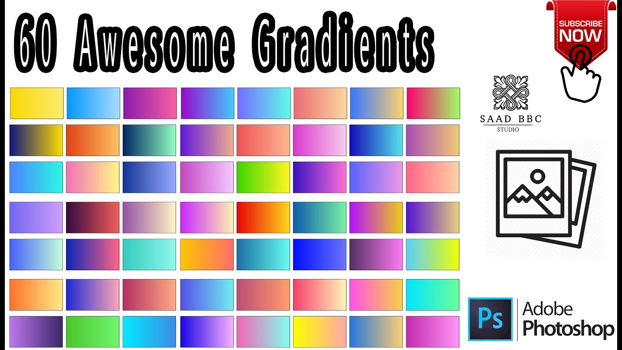 photoshop online 60 Awesome Gradients color free saad bbc studio ...