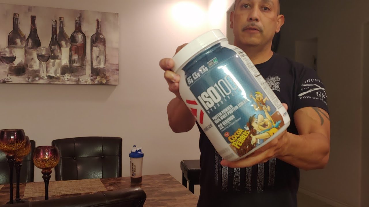 Dymatize Iso 100 Protein Cocoa Pebbles Review - YouTube