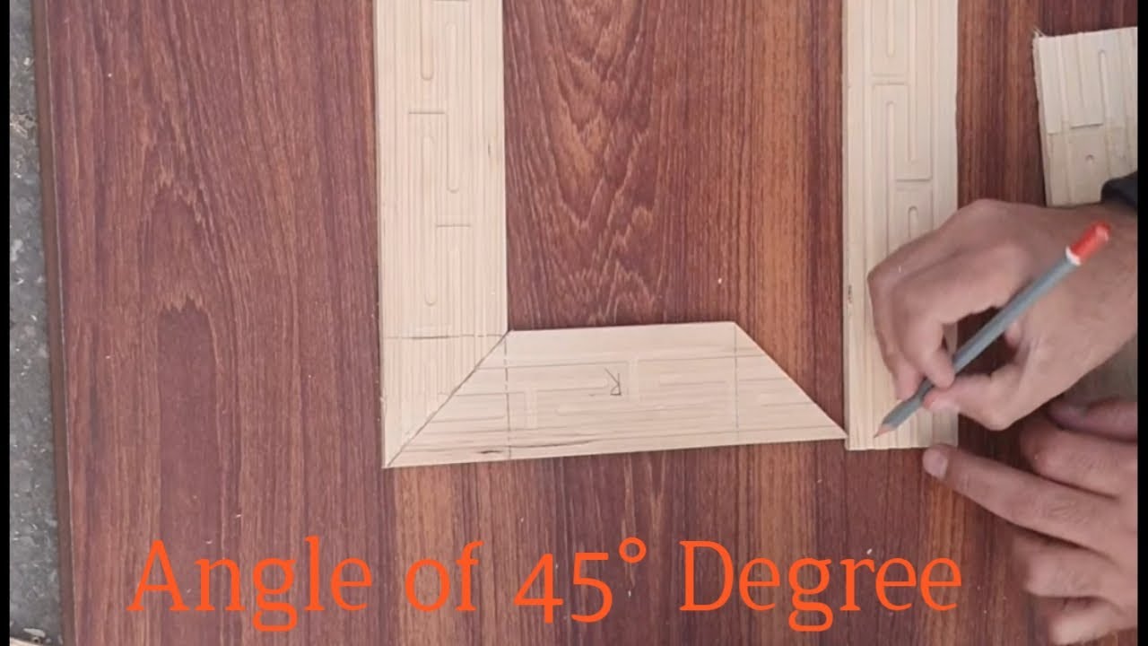 How to make a perfect wooden frame with Angle of 45° degree🔥 # ...
