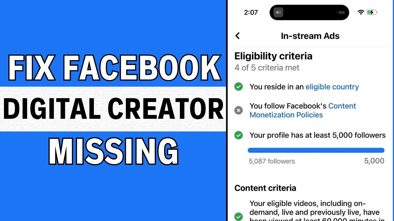 How To Fix Digital Creator Missing On Facebook (FIXED) - YouTube