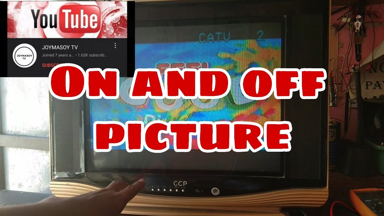 HOW TO REPAIR CRT TV ON AND OFF PICTURE. - YouTube
