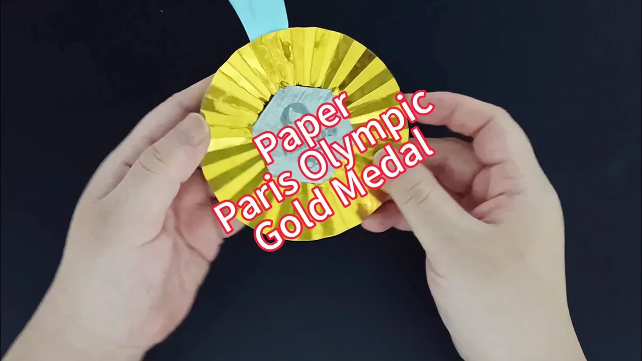 Paris Olympics gold medal made of paper - YouTube