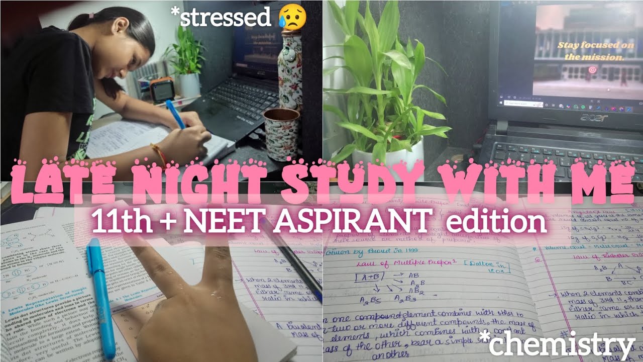 “Late Night Study Vlog | Class 11 NEET Aspirant Motivation 💪📚 ...