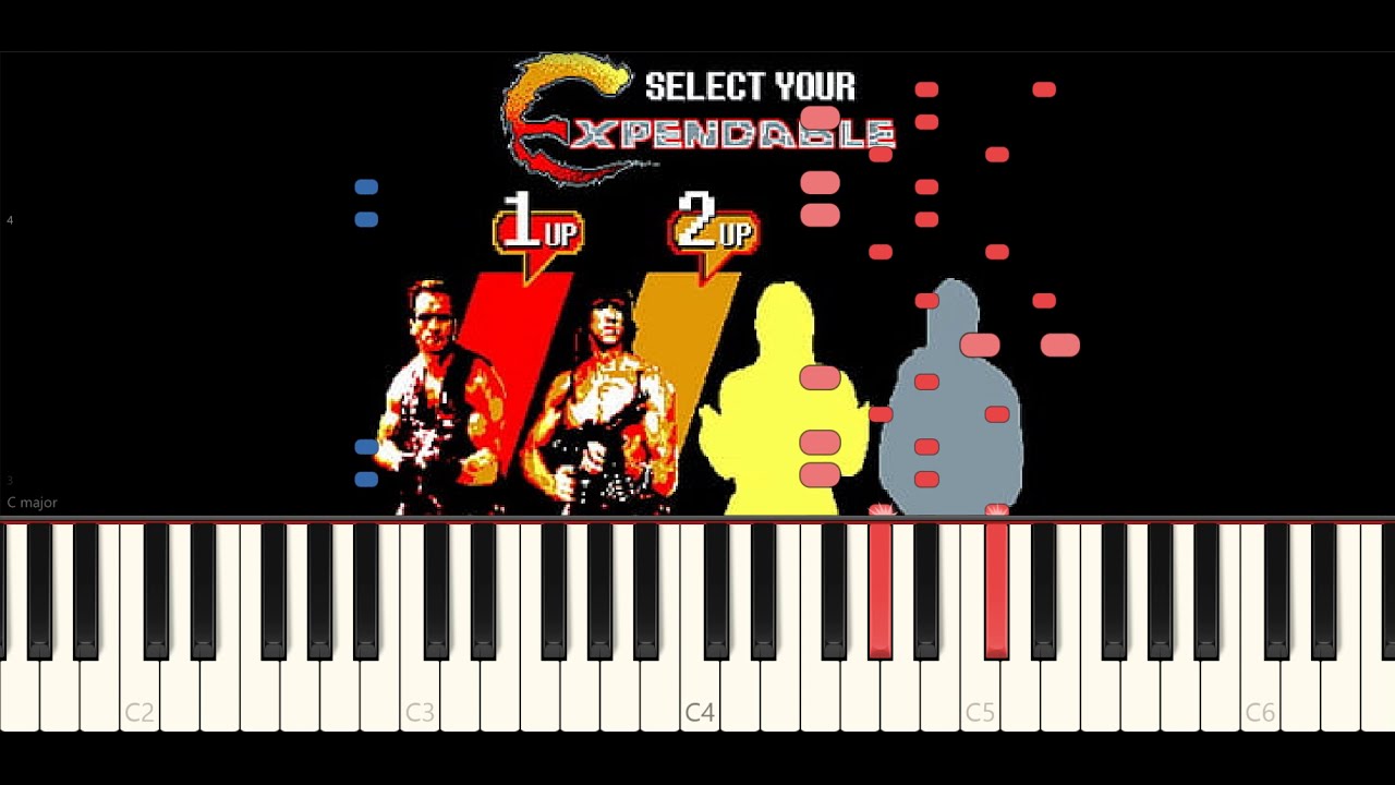 [Piano Tutorial | Synthesia] Contra Base Theme - YouTube