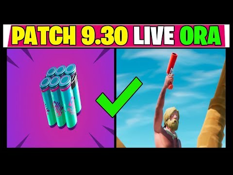 NUOVO AGGIORNAMENTO PATCH 9.30 FORTNITE LIVE ITA SGUAZZO TRANGUGIO