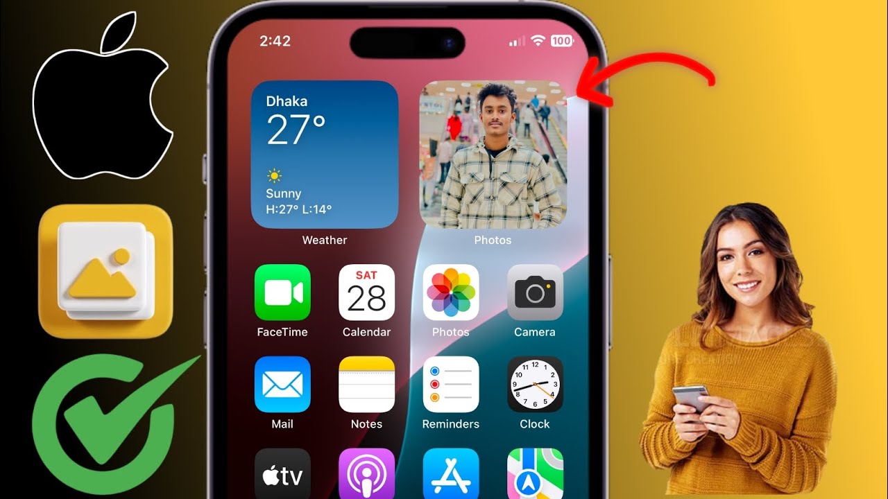 How to Set Your Own Photo Widgets in Your iPhone Home Screen - YouTube
