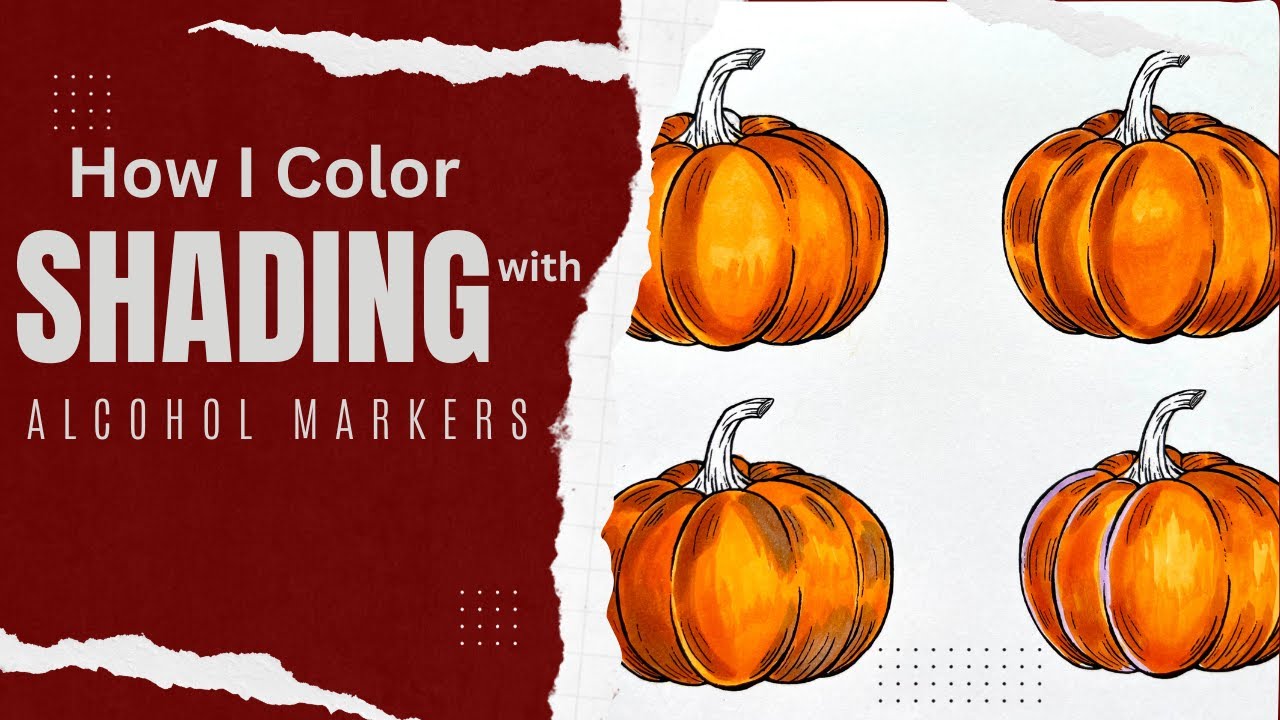 Alcohol marker tutorial | Four ways to shade & add shadows to your ...