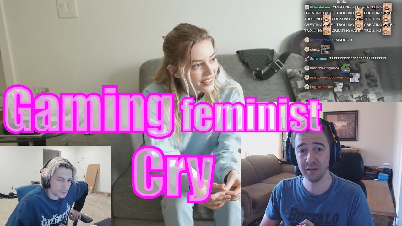 Gamer girl cry after insulting people - YouTube
