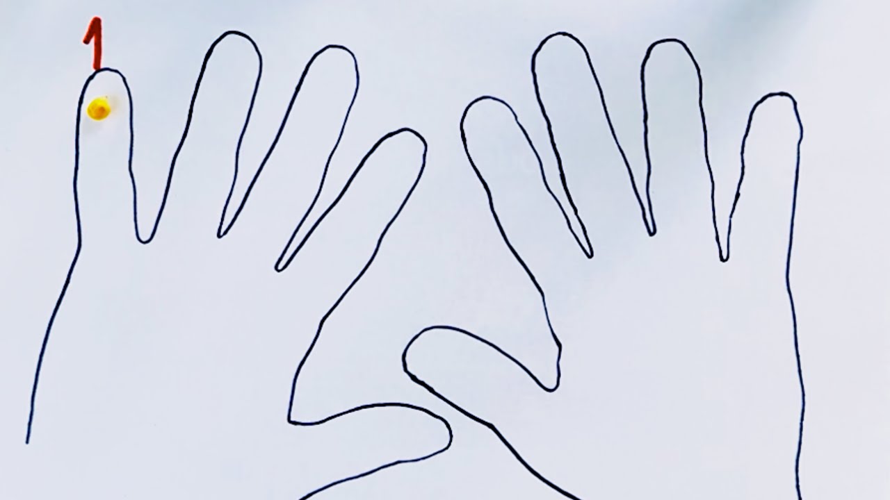 Count with Hands Learn 0 to 1 | Trace, Count & Build Numbers for Kids ...