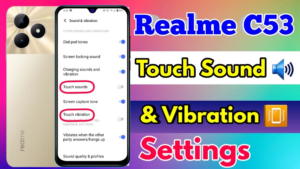 realme c53 touch sound settings, realme c53 touch setting, realme c53 ...