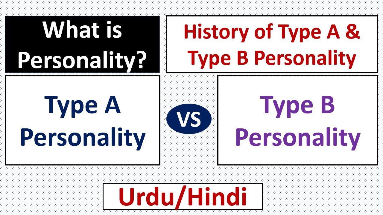 Type A vs Type B Personality-A Brief Comparison-Urdu/Hindi - YouTube