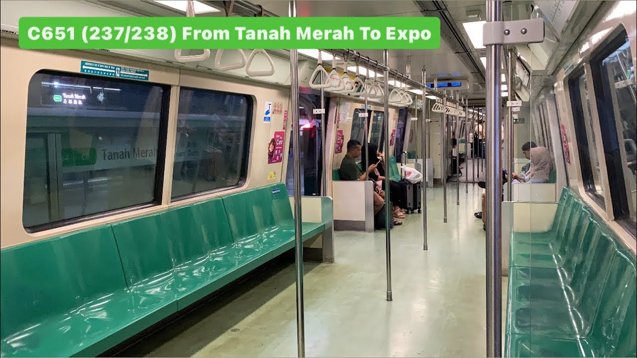 [Former Padded Bum Rests Area][SMRT] C651 (237/238) from Tanah Merah to ...