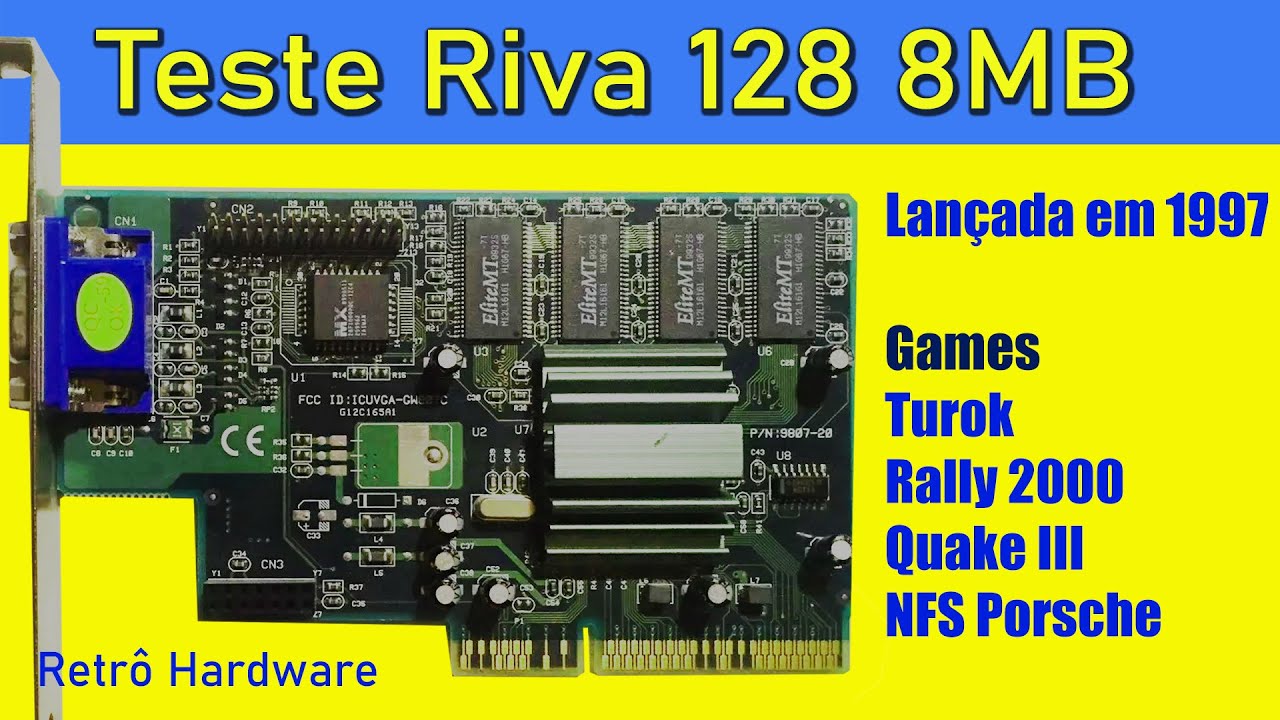 Games Nostalgicos com Riva 128 8MB a Segunda placa 3d da Nvidia - YouTube