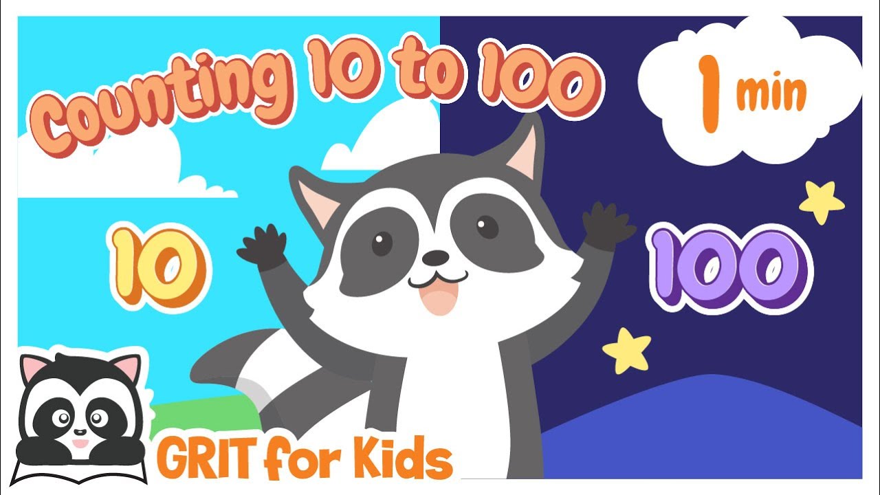 Number song 10 to 100| Counting by 10's| Counting song for kids| Grit ...